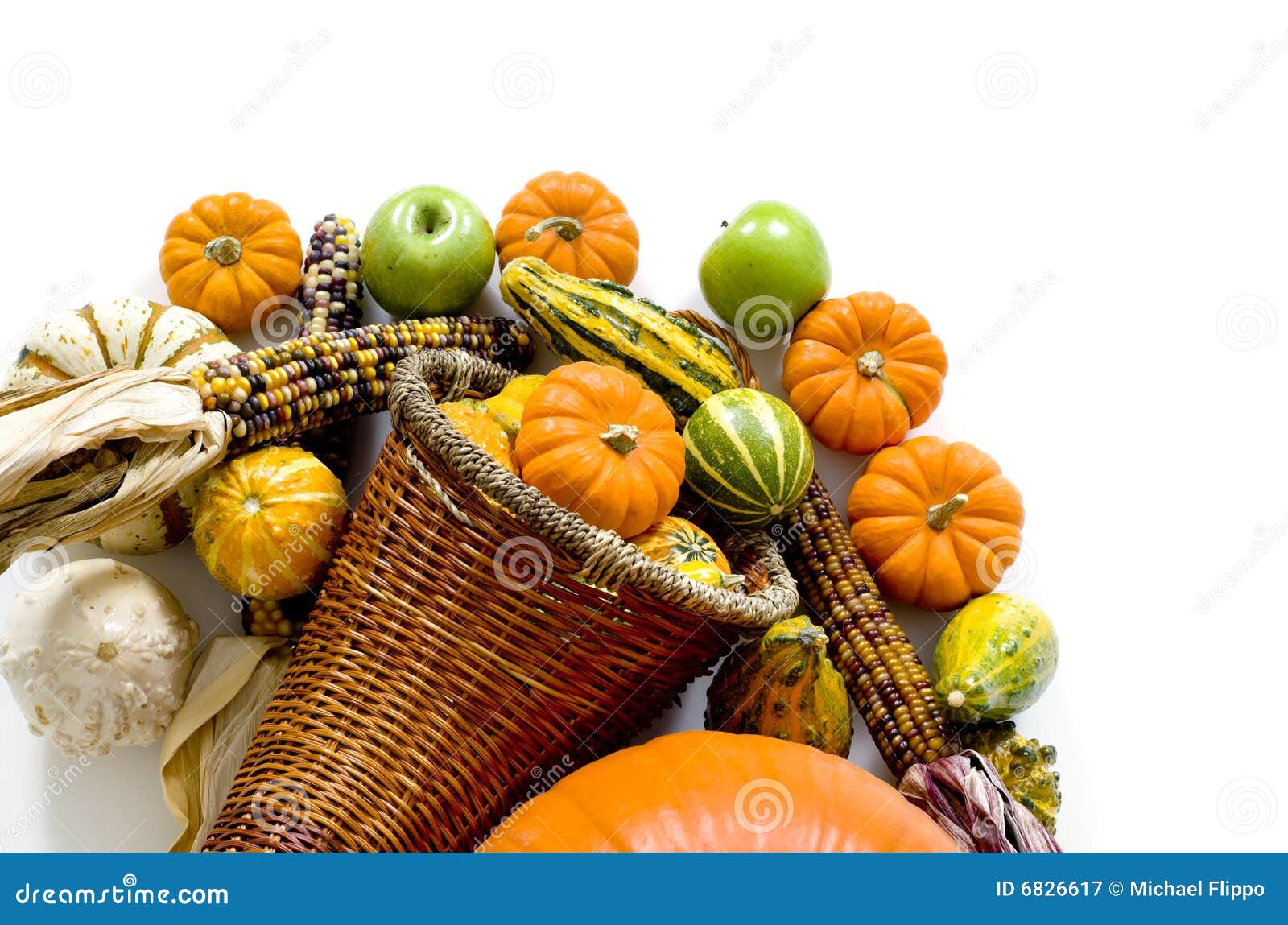 Harvest Cornucopia stock image. Image of harvest, fall - 6826617