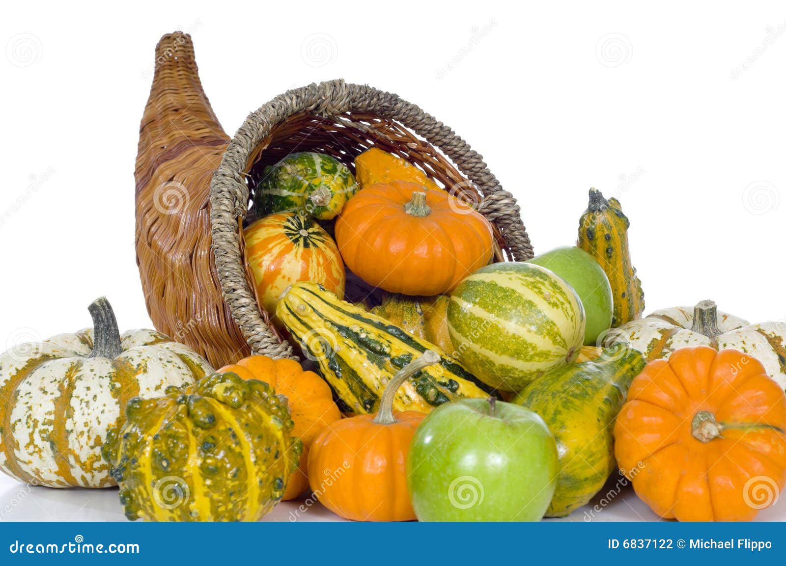 Harvest Cornucopia stock photo. Image of fall, seasons - 6837122