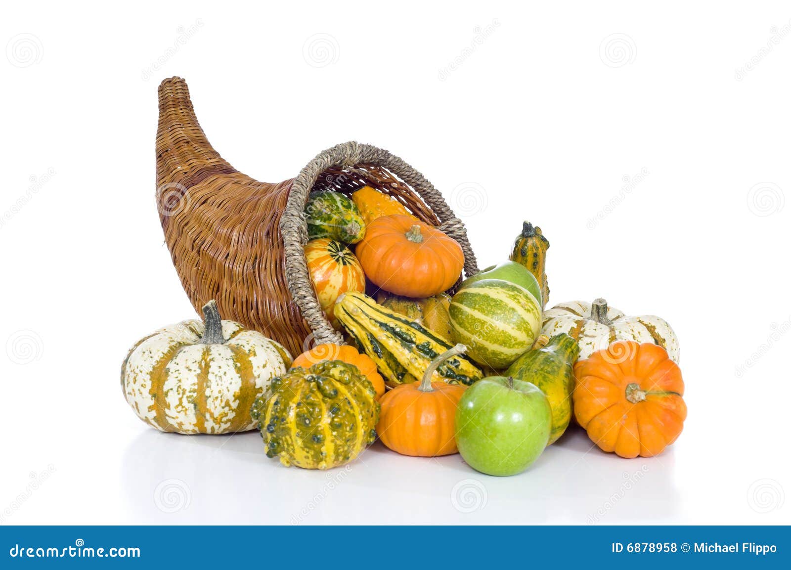 Harvest Cornucopia stock photo. Image of seasonal, fall - 6878958