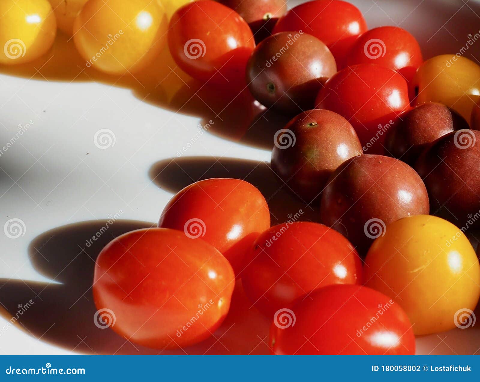 Different Varieties of Cherry Tomatoes Stock Photo - Image of harvest ...