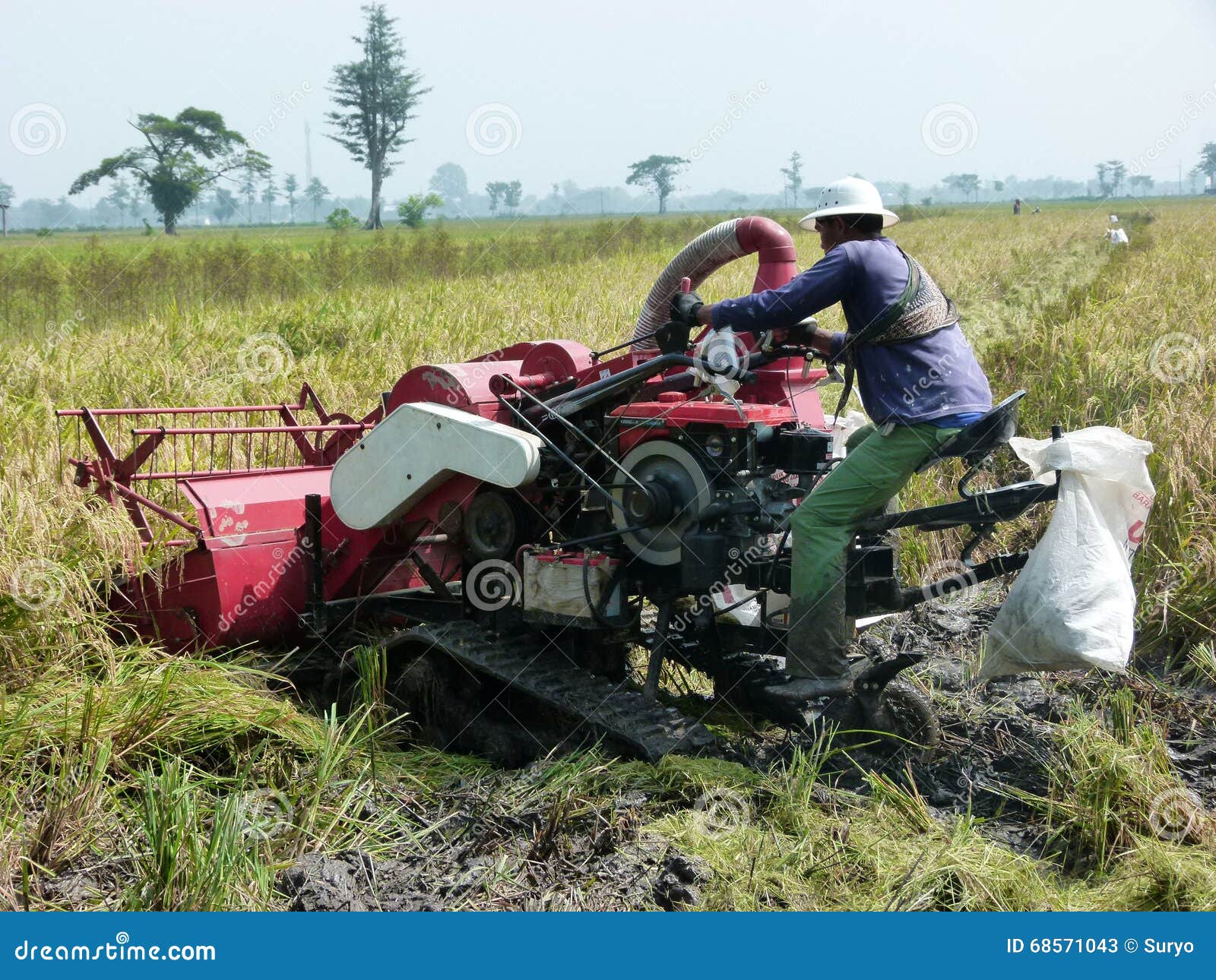 Harvest machine editorial stock photo. Image of grass - 68571043