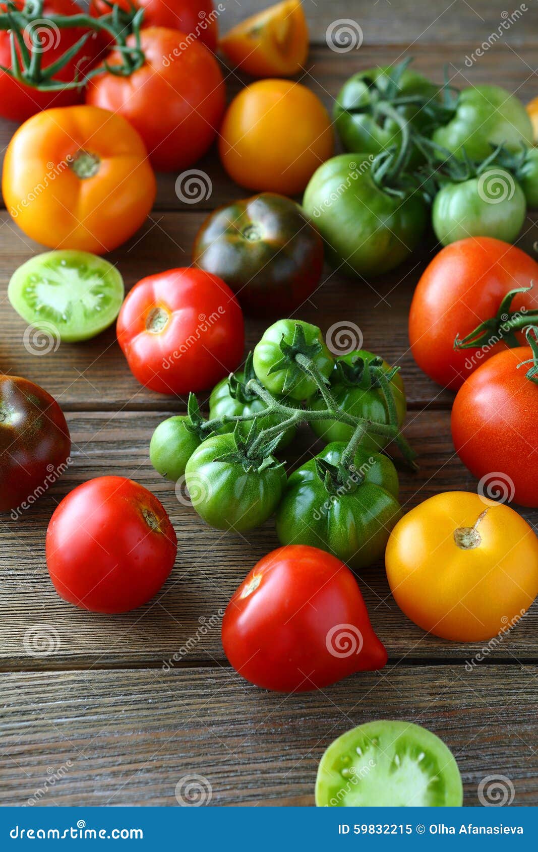 Harvest of mix tomatoes stock image. Image of juicy, wooden - 59832215