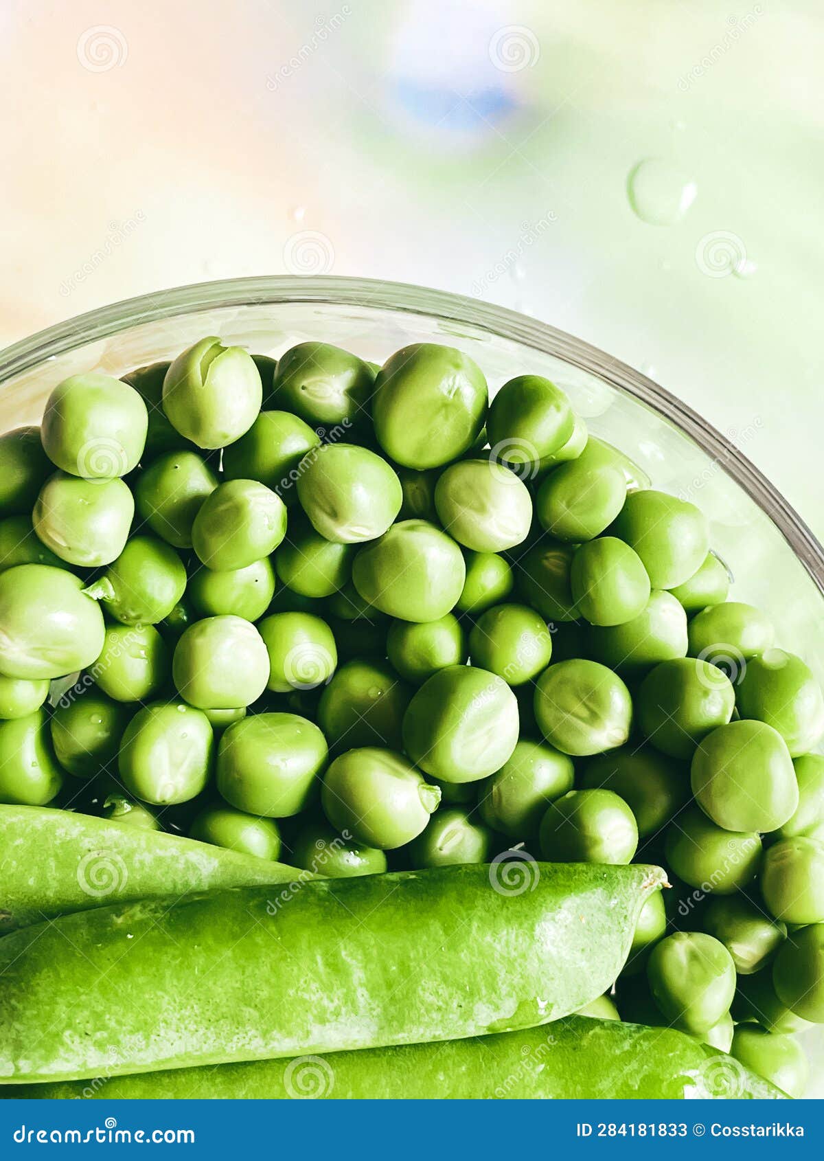 Harvest Organic Vegetables Green Peas Stock Image - Image of size ...