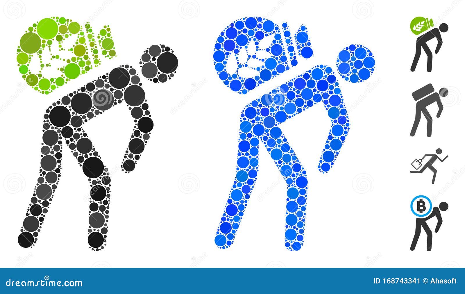 Harvest Porter Mosaic Icon of Round Dots Stock Illustration ...