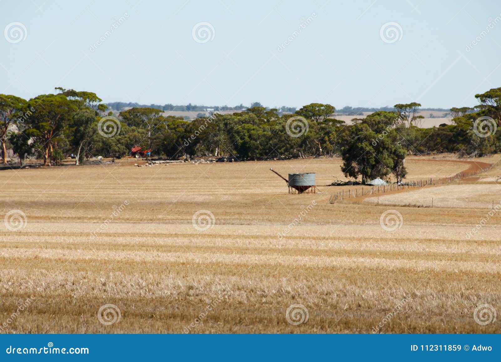 Harvested Wheat Fields stock image. Image of farm, field - 112311859