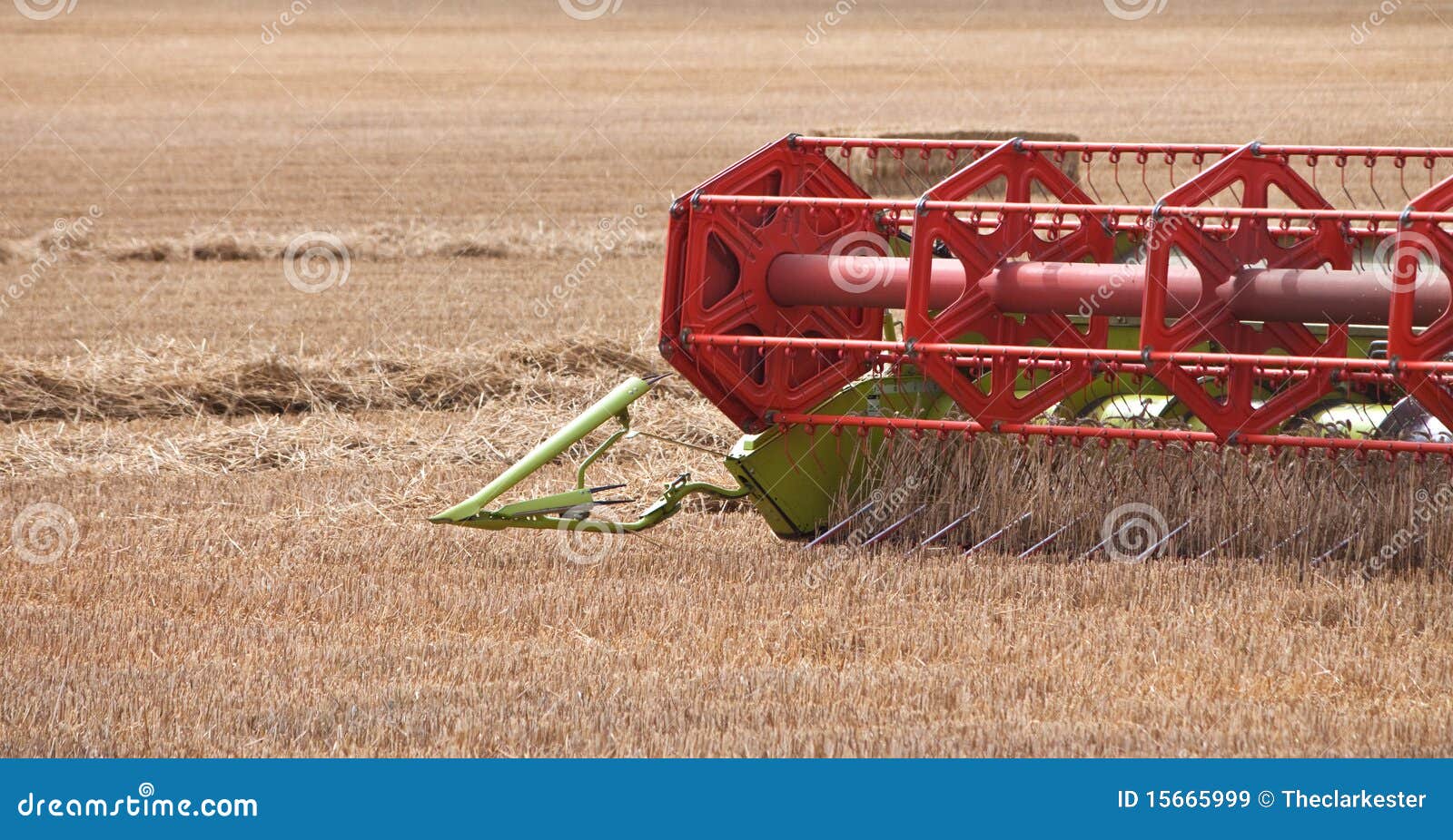 Harvester Blades Cutting the Wheat Stock Image - Image of industrial ...