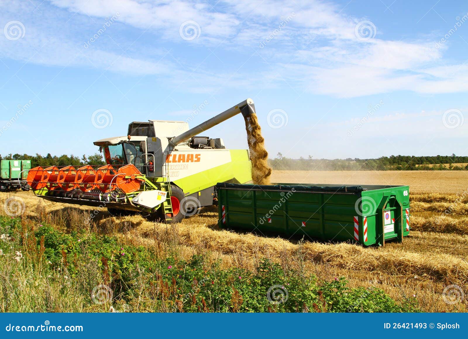 Harvester Unloading Editorial Photo | CartoonDealer.com #26421493