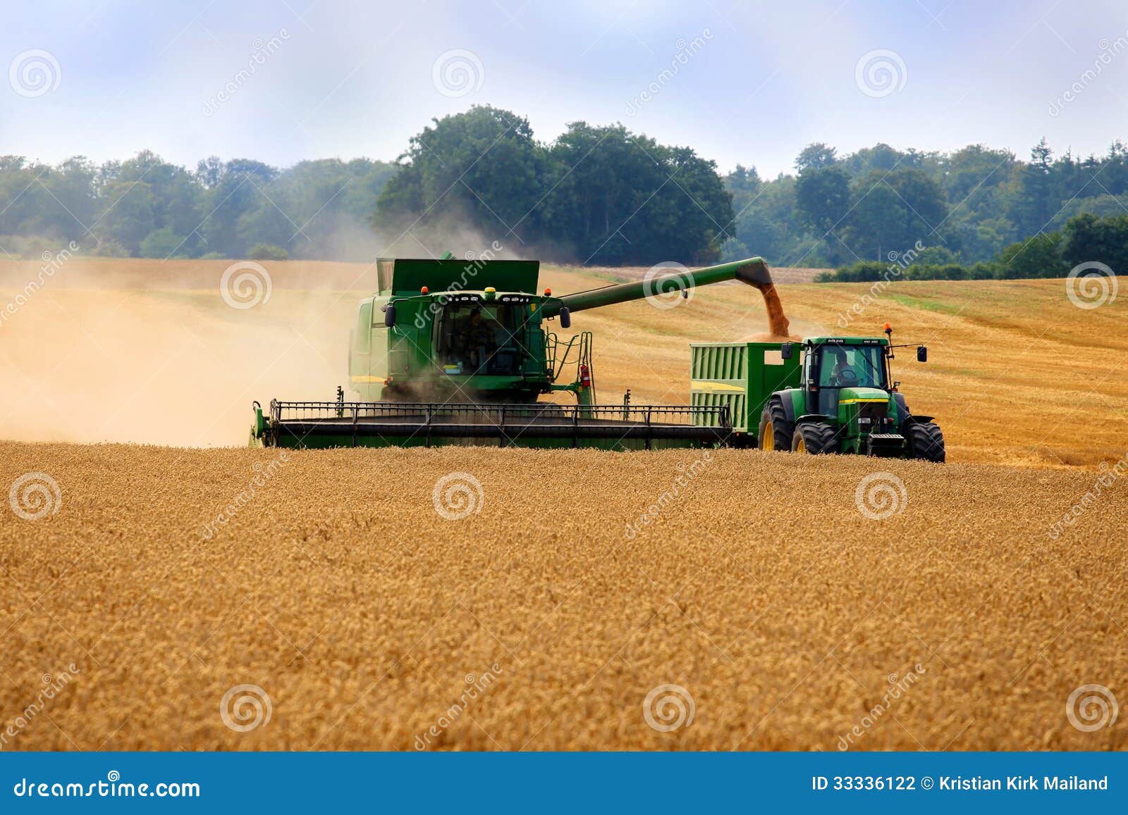 Harvester Unloading Editorial Photo | CartoonDealer.com #26421493