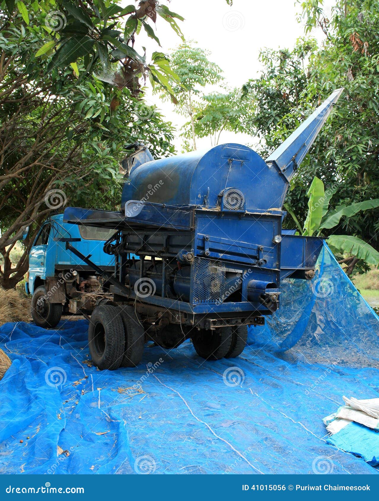 Harvesting Combines. Combine Machine Harvesting. Stock Photo - Image of ...