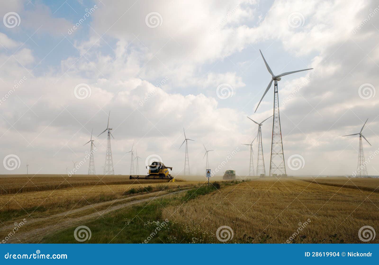 Harvesting on wheatfield stock photo. Image of growth - 28619904