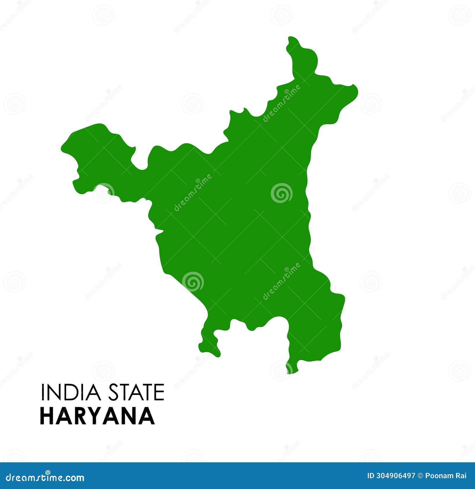 Haryana Map Of Indian State. Haryana Map Vector Illustration. Haryana ...