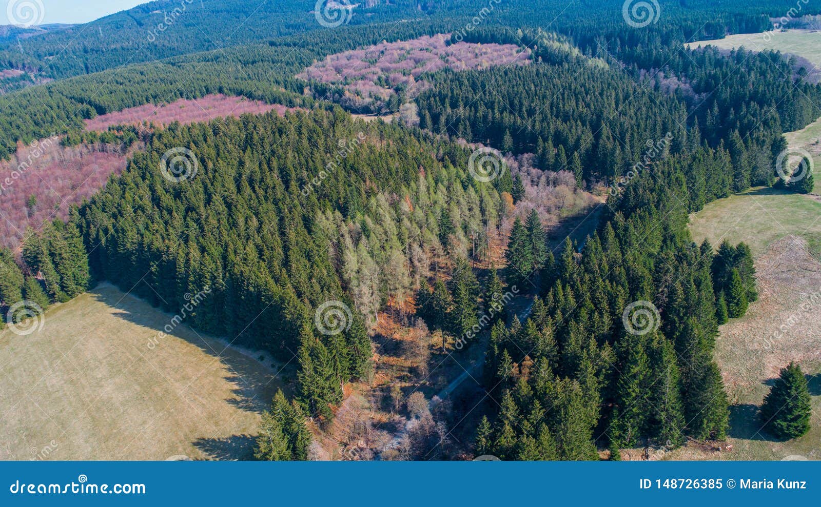 Mountain region Harz stock image. Image of germany, beautiful - 148726385