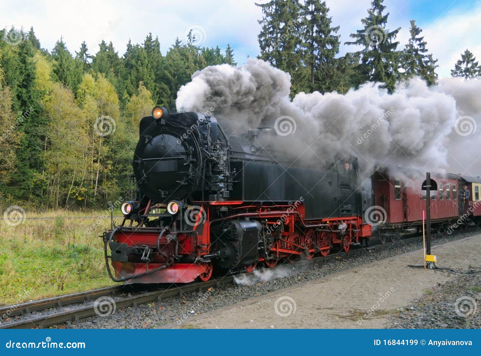 Harz Narrow Gauge Steam Train, Germany Stock Image - Image of transport ...