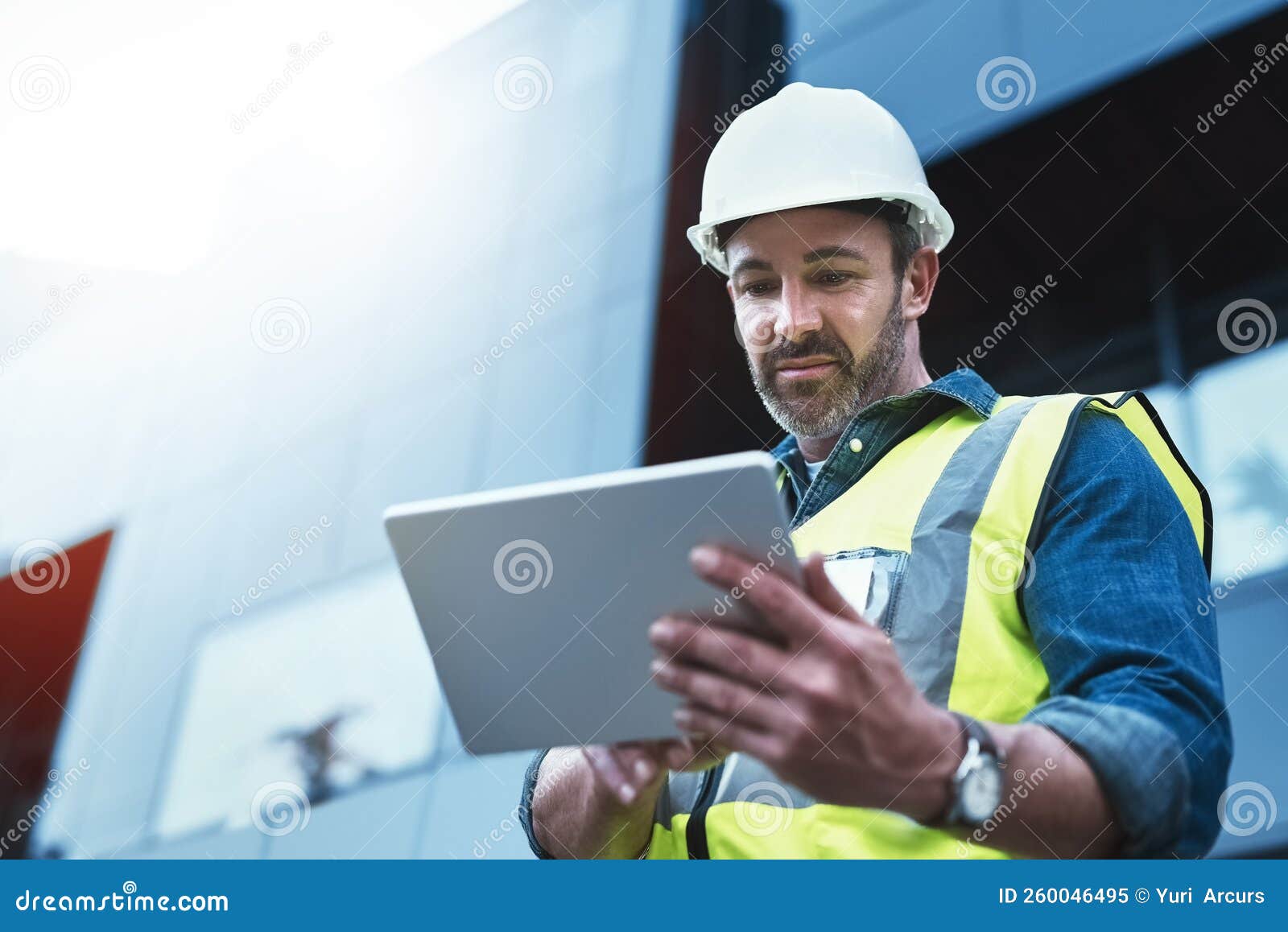 He Has the Best Software To Help Him Be More Creative. a Engineer Using ...