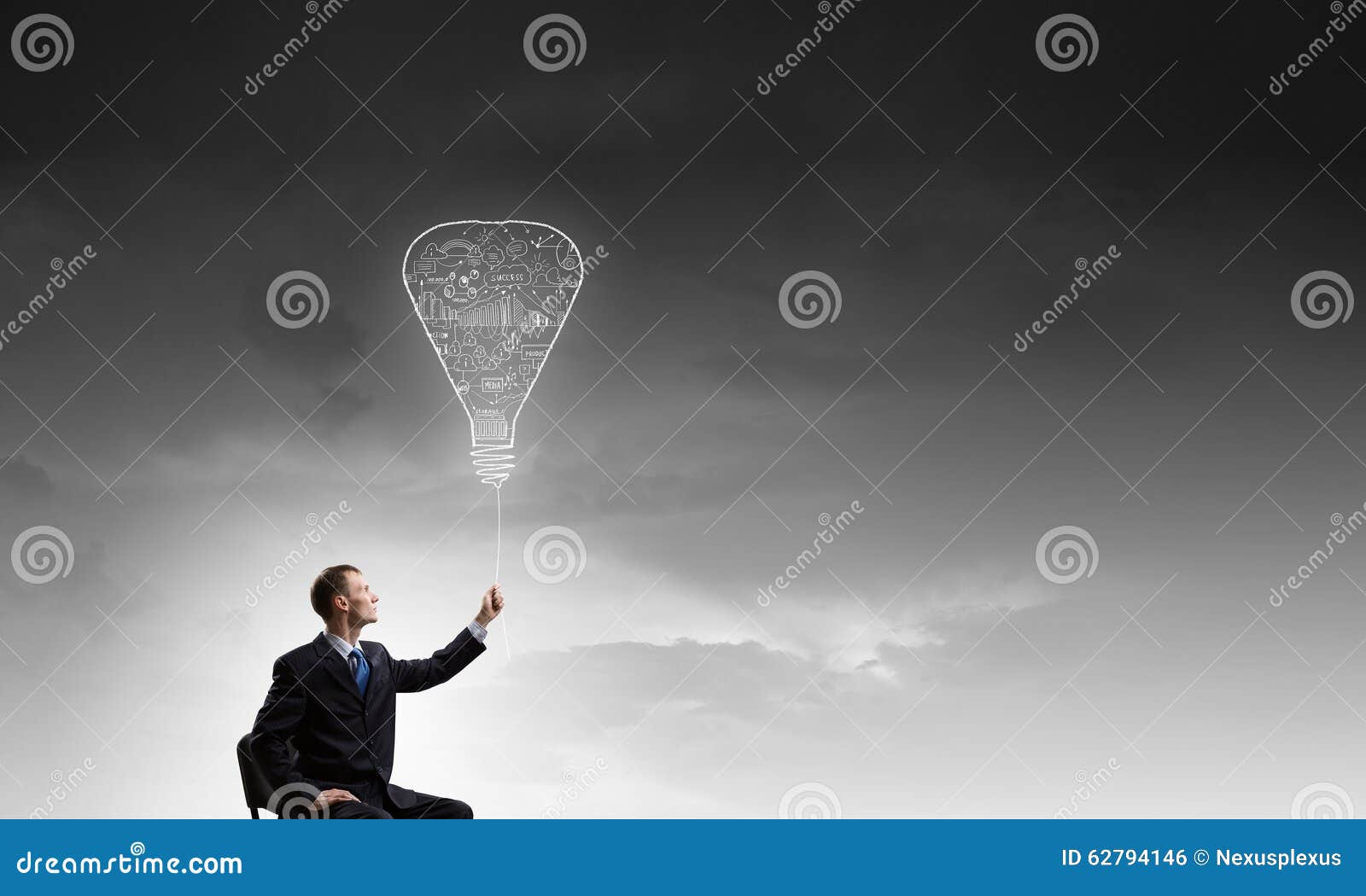 He has good idea stock photo. Image of inspiration, business - 62794146