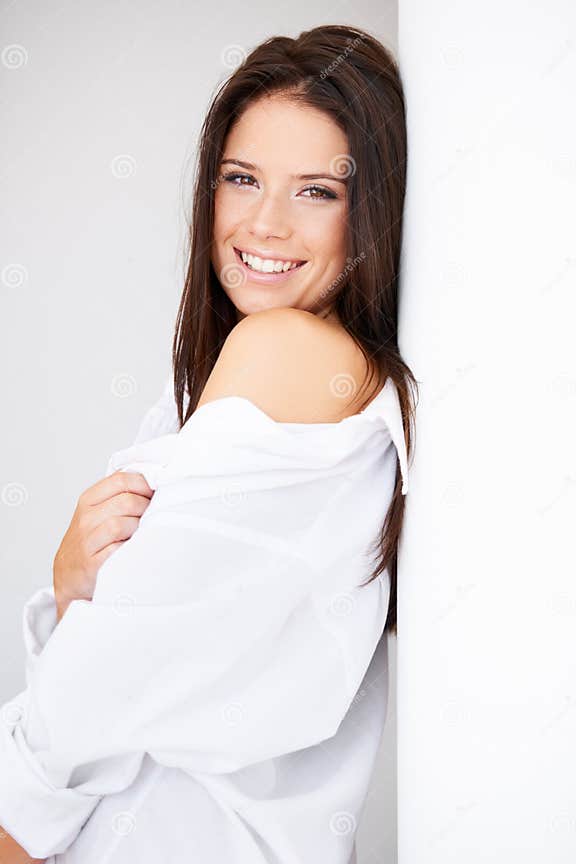 She Has A Naughty Side Portrait Of A Beautiful Young Girl Bearing Her