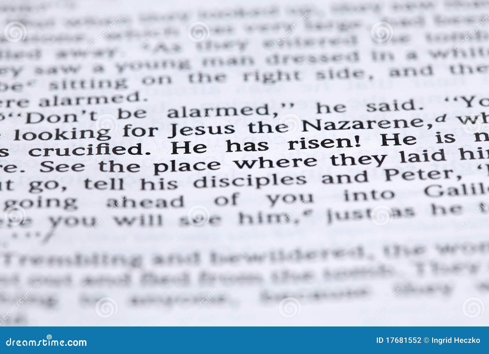 He has risen stock photo. Image of risen, bible, verse - 17681552