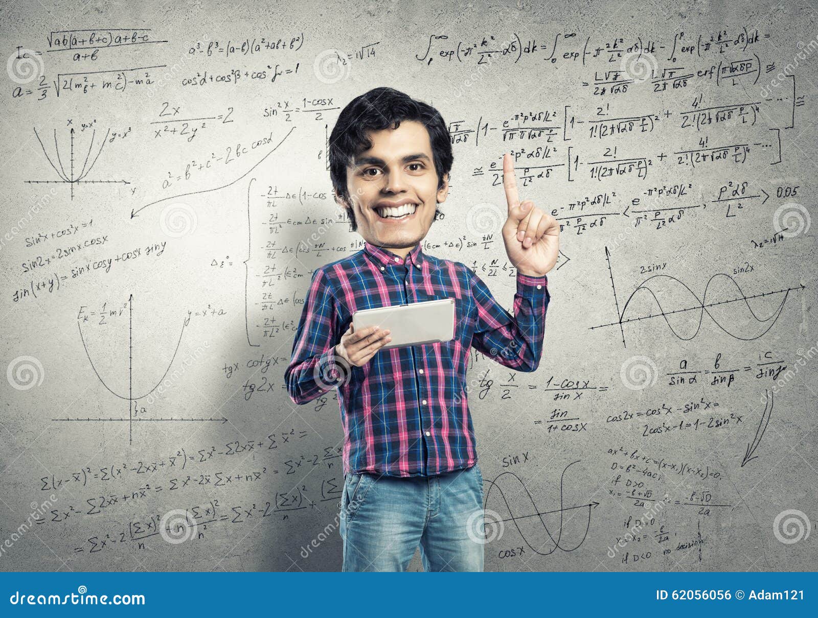 He has smart head stock photo. Image of board, handsome - 62056056