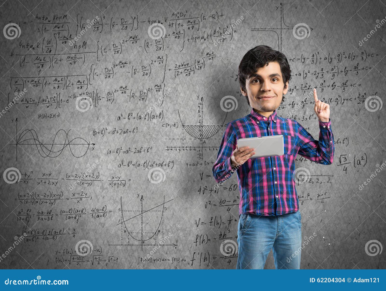 He has smart head stock photo. Image of jeans, happy - 62204304