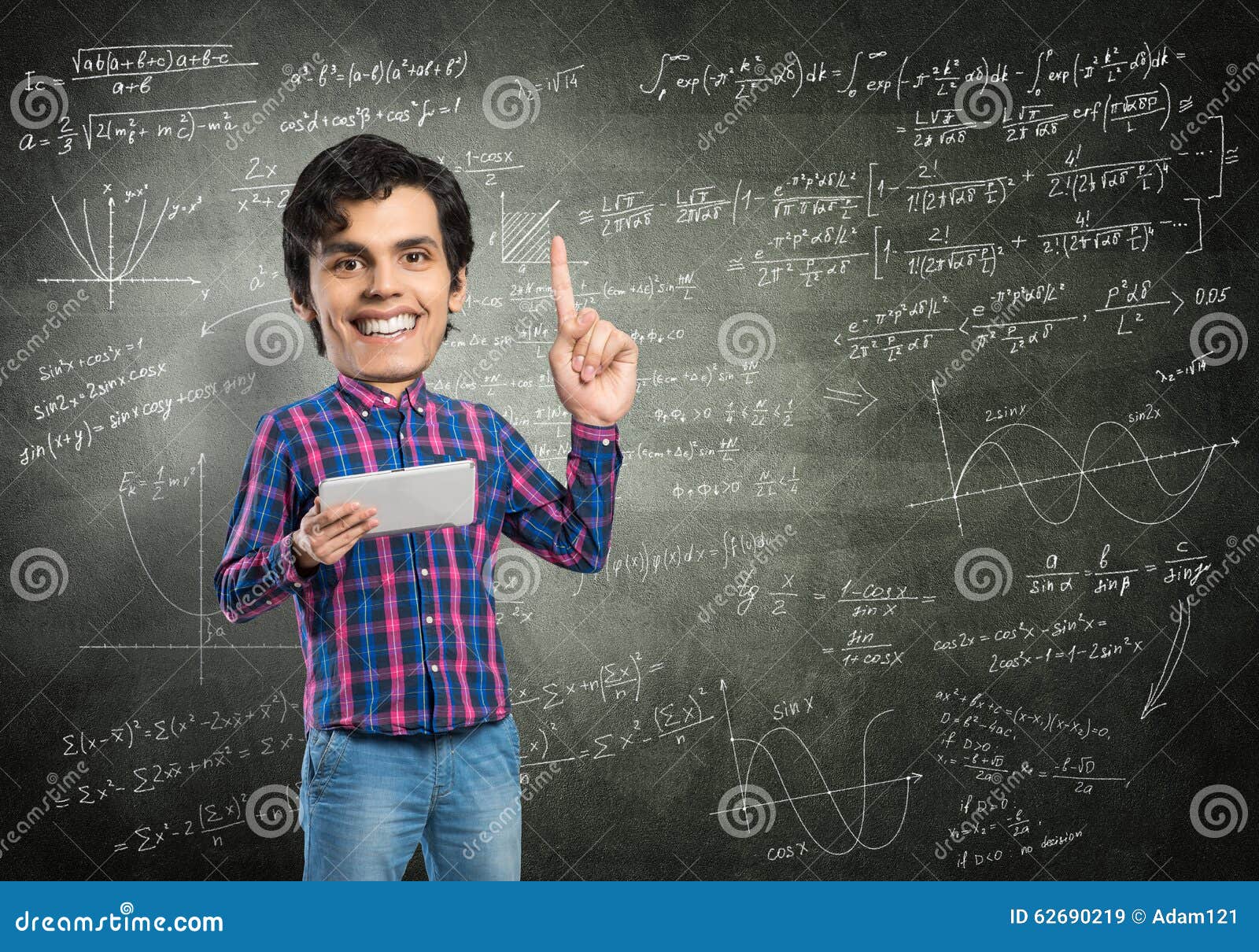 He has smart head stock image. Image of lifestyle, portrait - 62690219