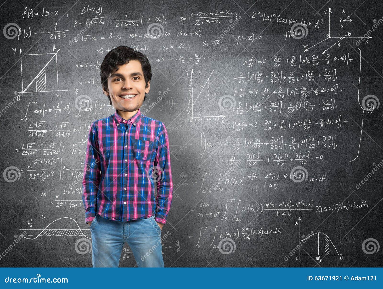 He has smart head stock image. Image of lifestyle, formula - 63671921