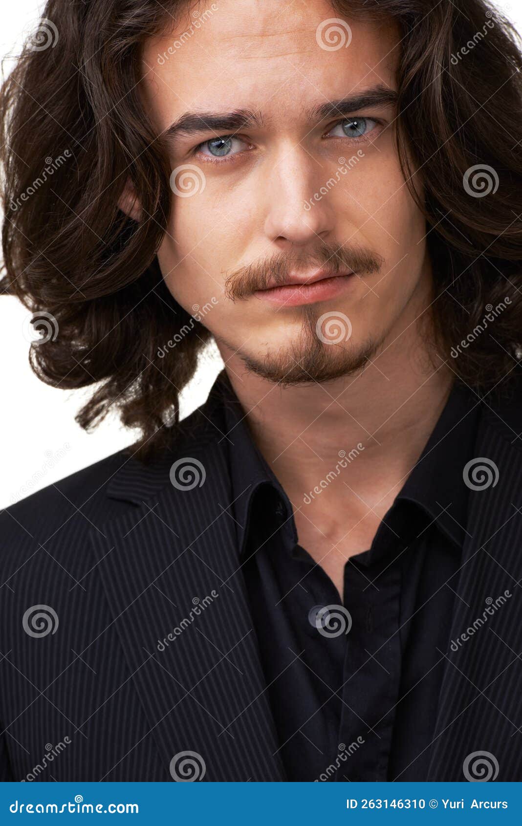 He Has a Smouldering Stare. Closeup Image of a Handsome Young Man in a ...