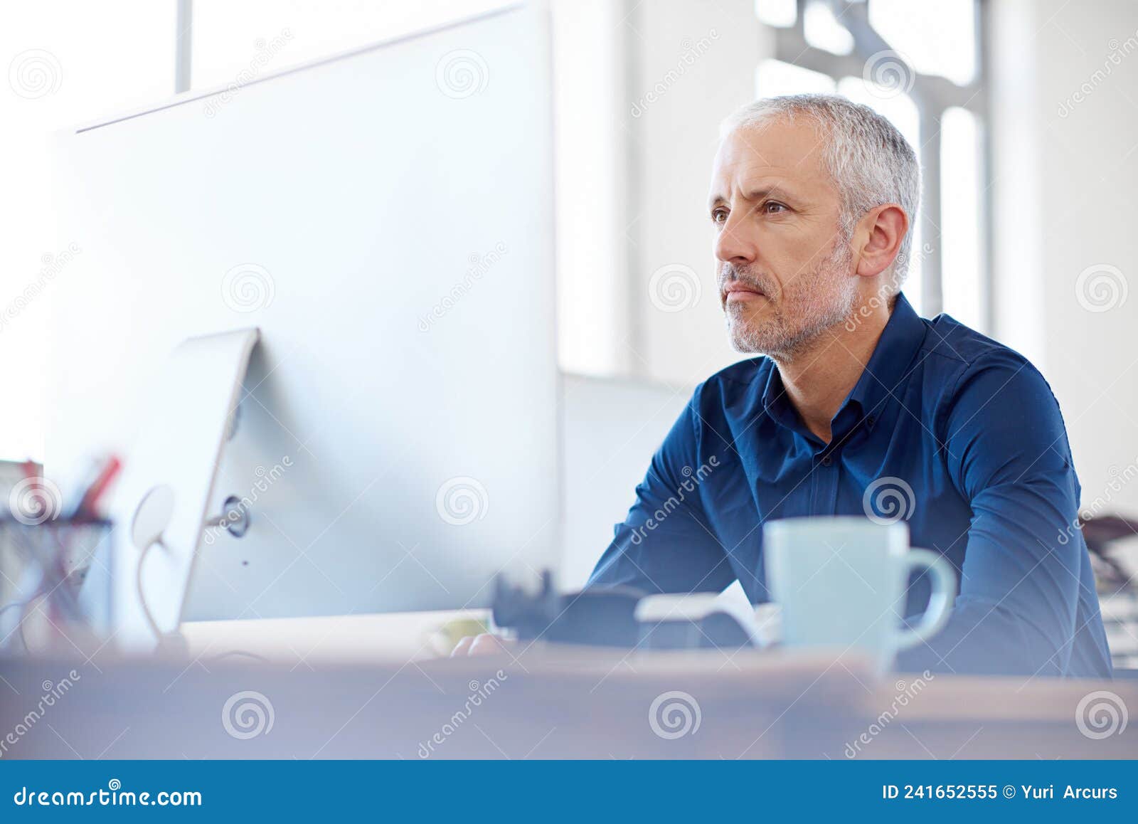 He Has Years of Design Experience Behind Him. Shot of a Mature Designer ...