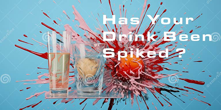Has Your Drink Been Spiked ? - Spiked Drink Concept Stock Photo - Image ...