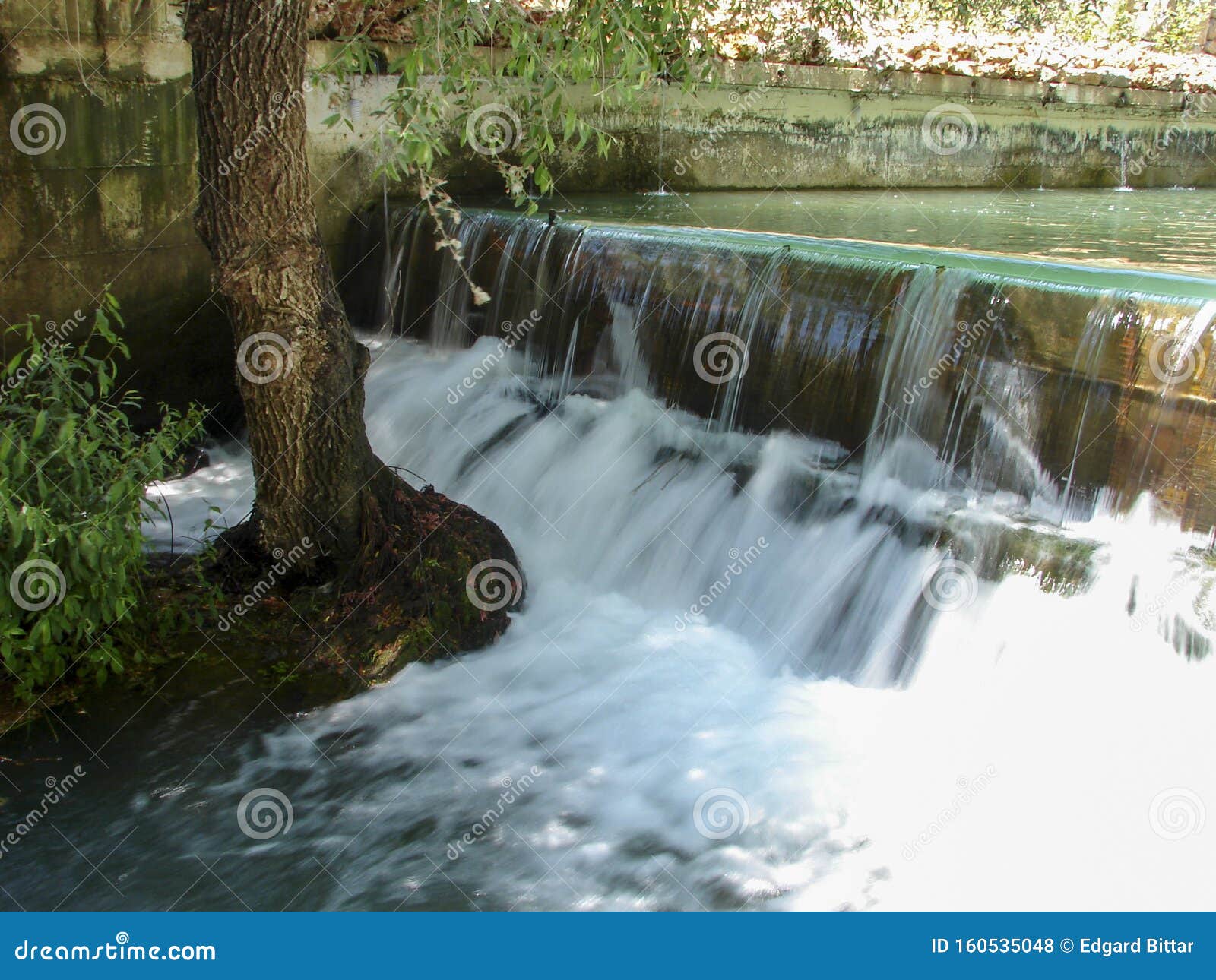 Hasbani River Located in South Lebanon Stock Photo - Image of forms ...
