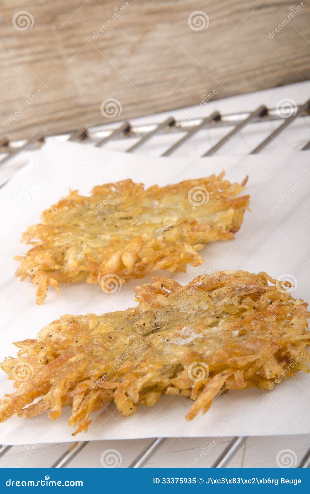 Hash Brown on Kitchen Paper Stock Image - Image of fried, potato: 33375935