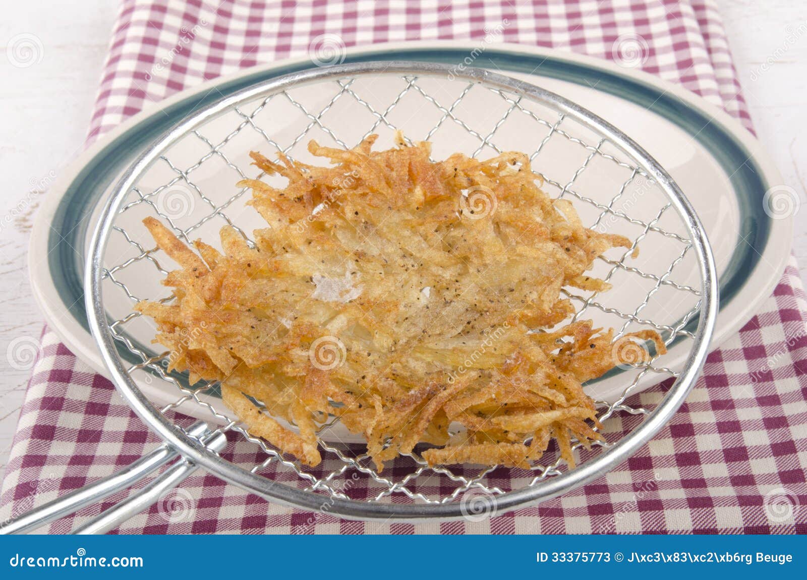 Hash Brown is Placed on a Plate Stock Image - Image of vegetarian ...