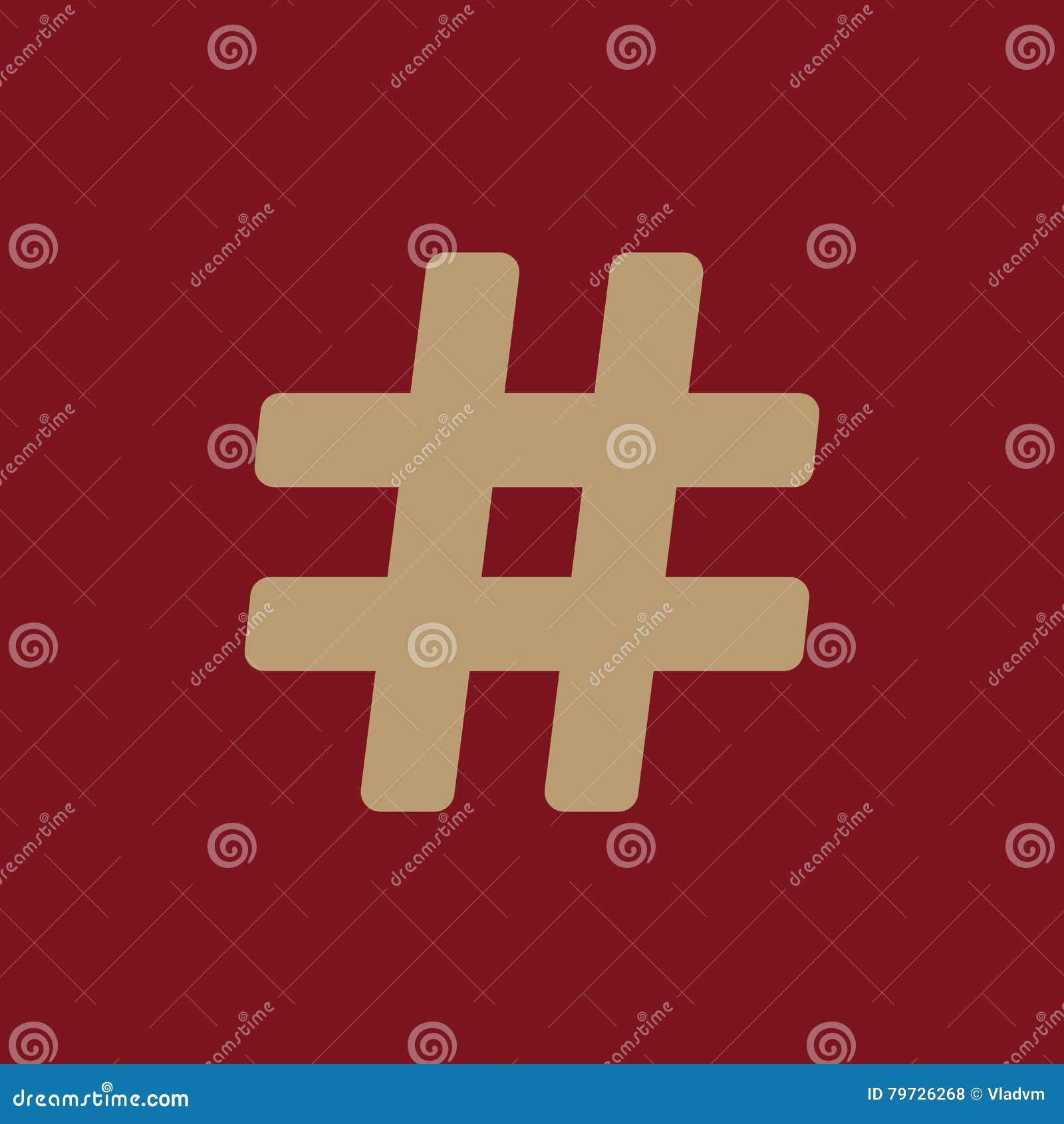 Hash Icon And Minimalist Growth And Logistics Logo Cartoon Vector ...