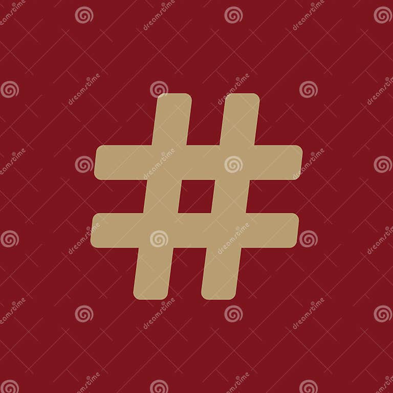 The Hash Icon. Hashtag Symbol Stock Vector - Illustration of dialogue ...
