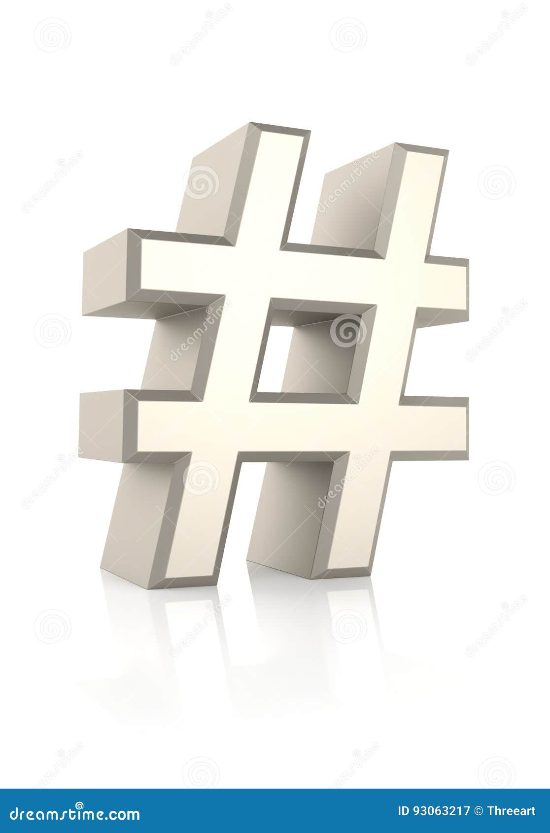 Hash Sign Ioslated On White Background Stock Illustration ...