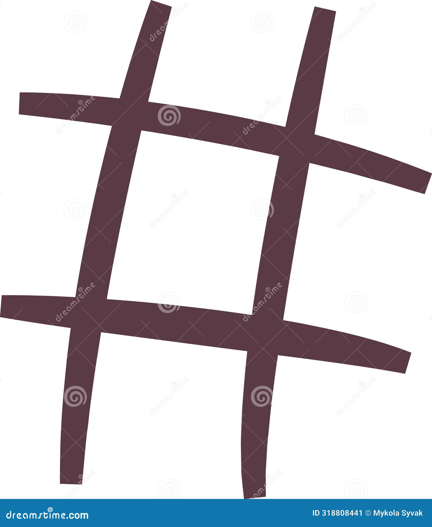 Hash Symbol Line stock vector. Illustration of background - 318808441