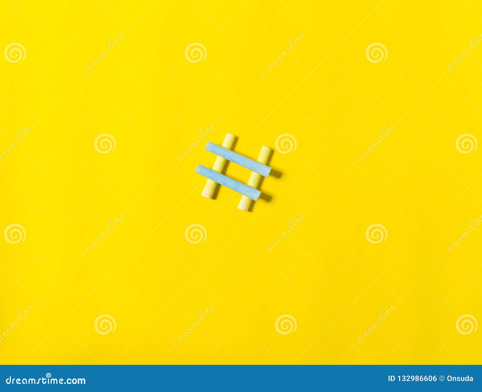 Hash Symbol on Yellow Background Stock Photo - Image of light, pound ...