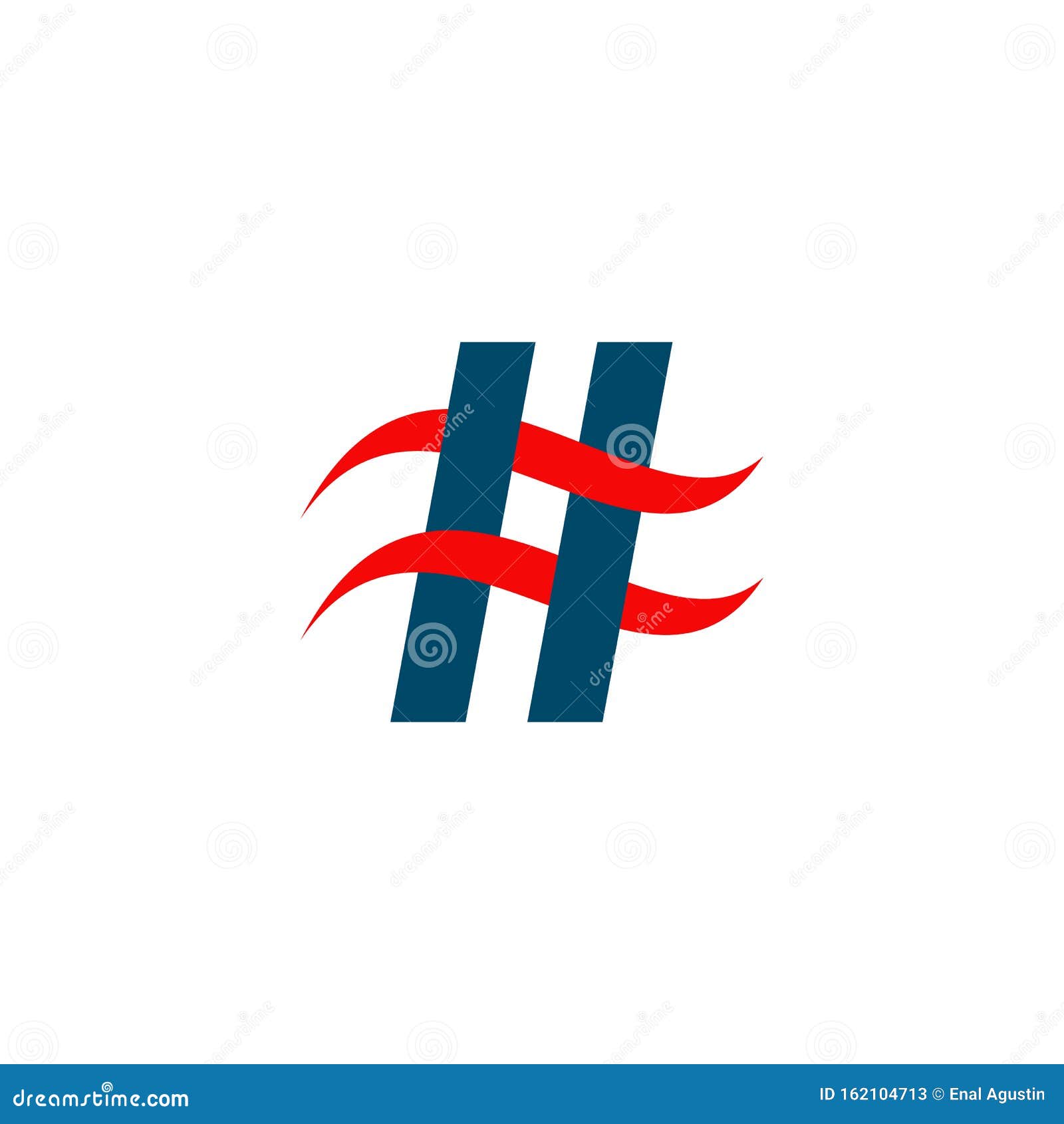 Hash Tag Logo Design Vector Template Stock Vector - Illustration of ...