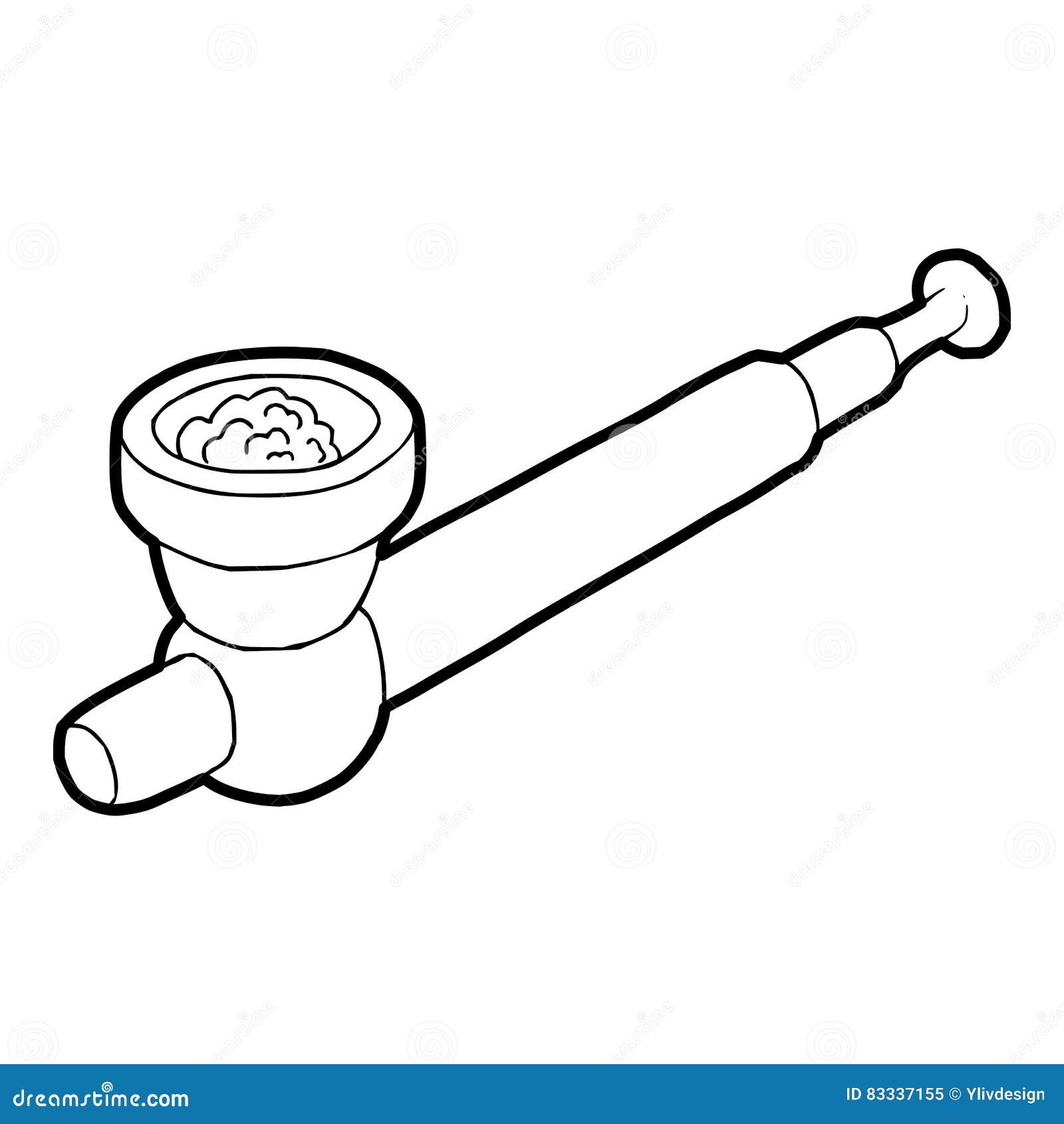 Hashish Pipe Icon, Outline Style Stock Vector - Illustration of ...