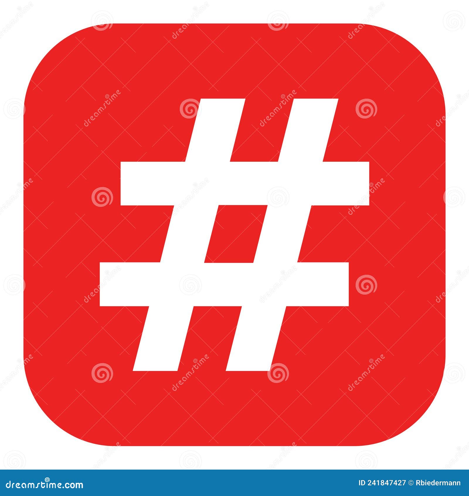 Hashtag and app icon stock vector. Illustration of icon - 241847427