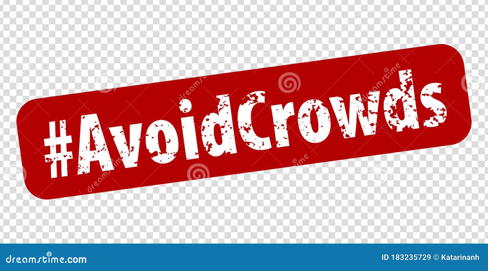 Hashtag Avoid Crowds Rule Red Square Rubber Seal Stamp On Transparent ...