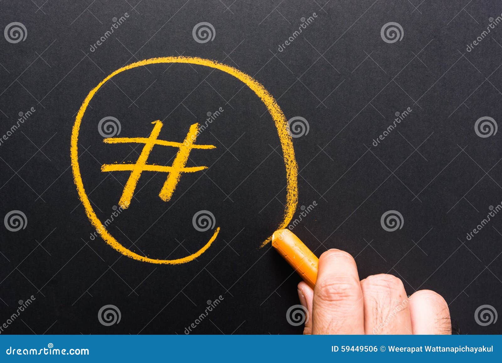 Hashtag stock photo. Image of sign, hand, education, chalk - 59449506