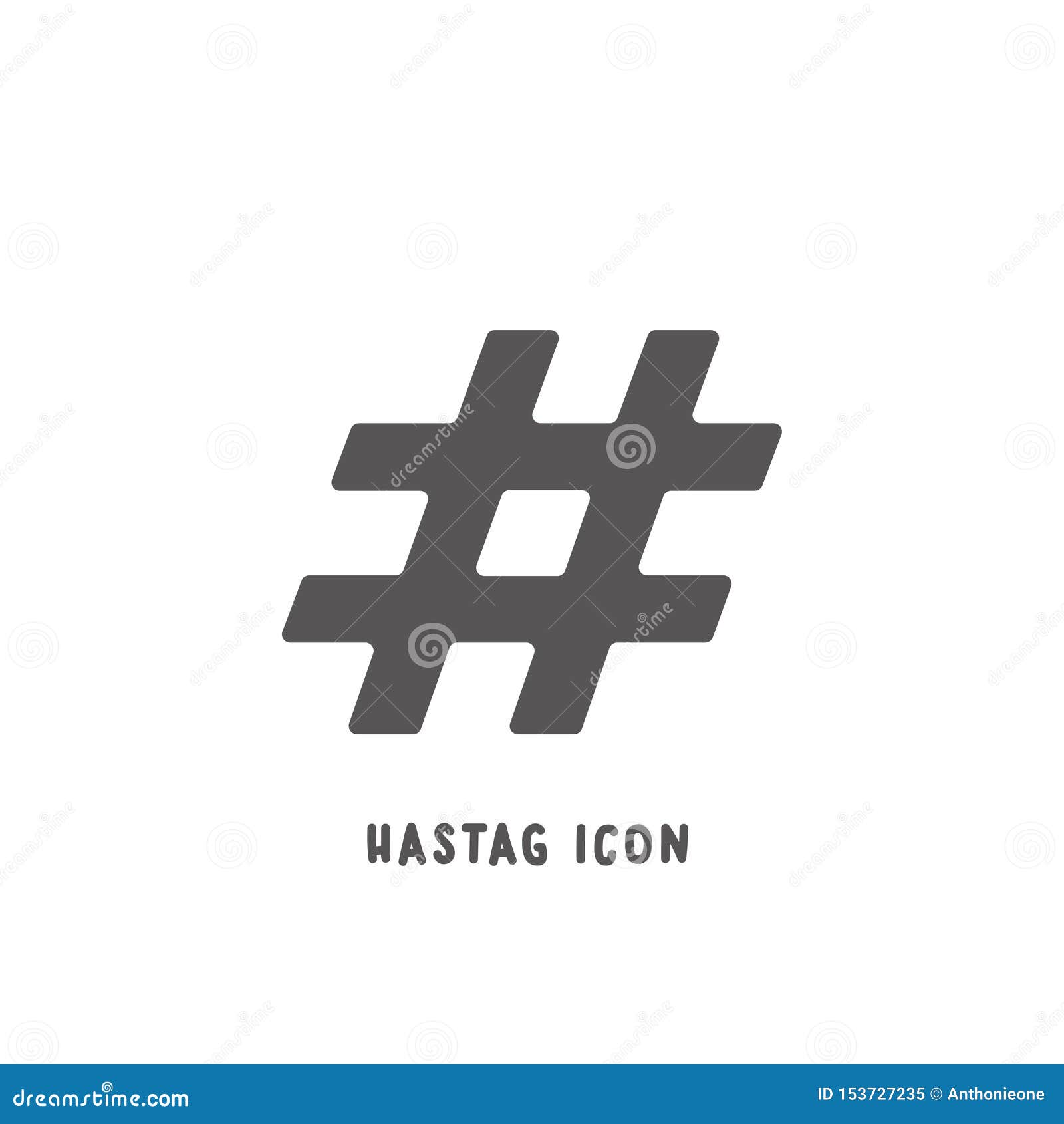 Hashtag Icon Simple Flat Style Vector Illustration Stock Vector ...