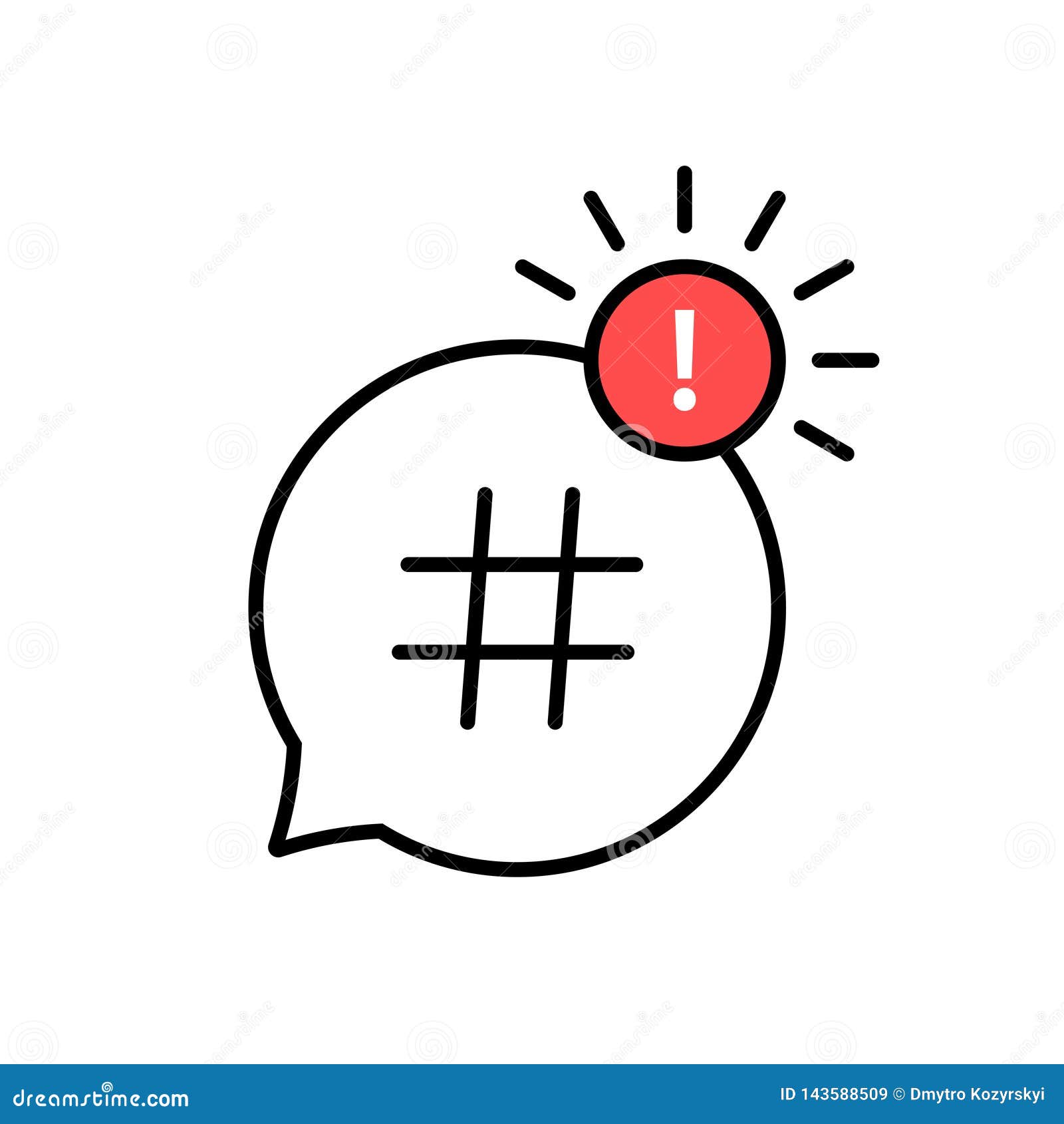 Hashtag Icon. Hashtag Symbol. Social Media Icon Stock Vector ...