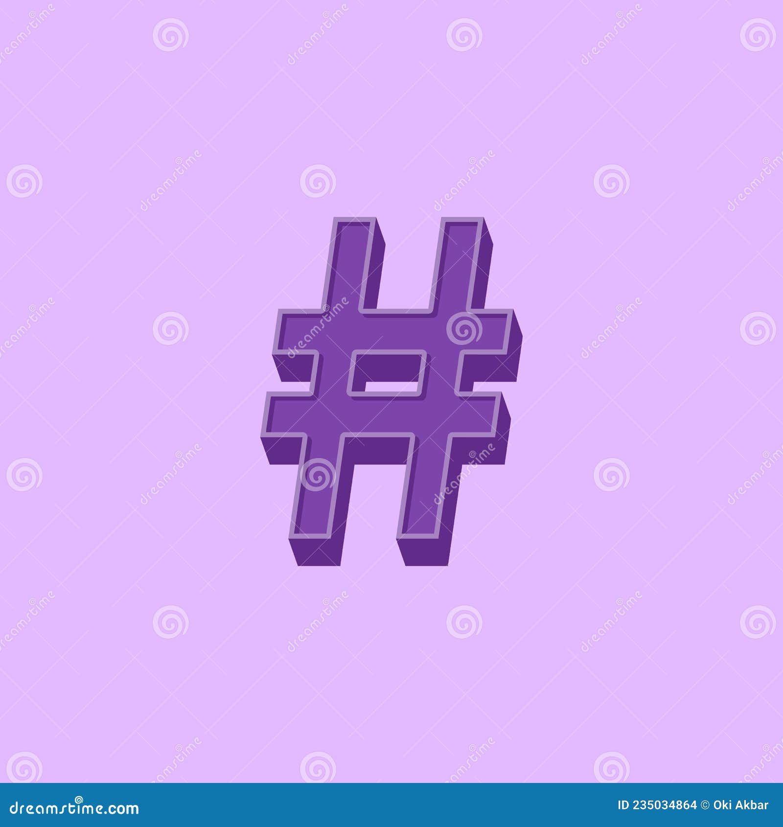 Hashtag Icon Vector Illustration Stock Vector - Illustration of number ...