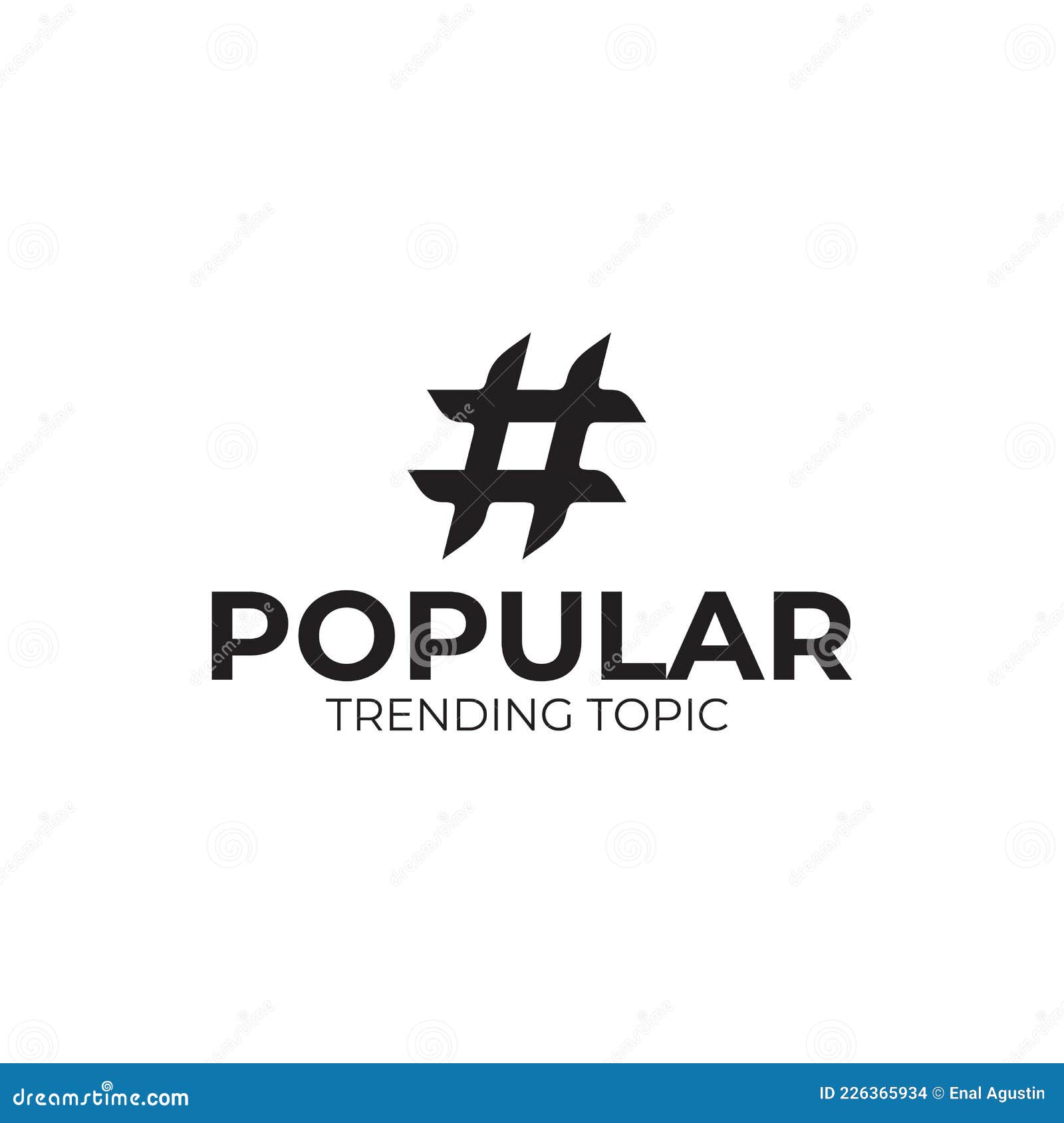 Hashtag Logo Icon Design Template Stock Vector - Illustration of feed ...