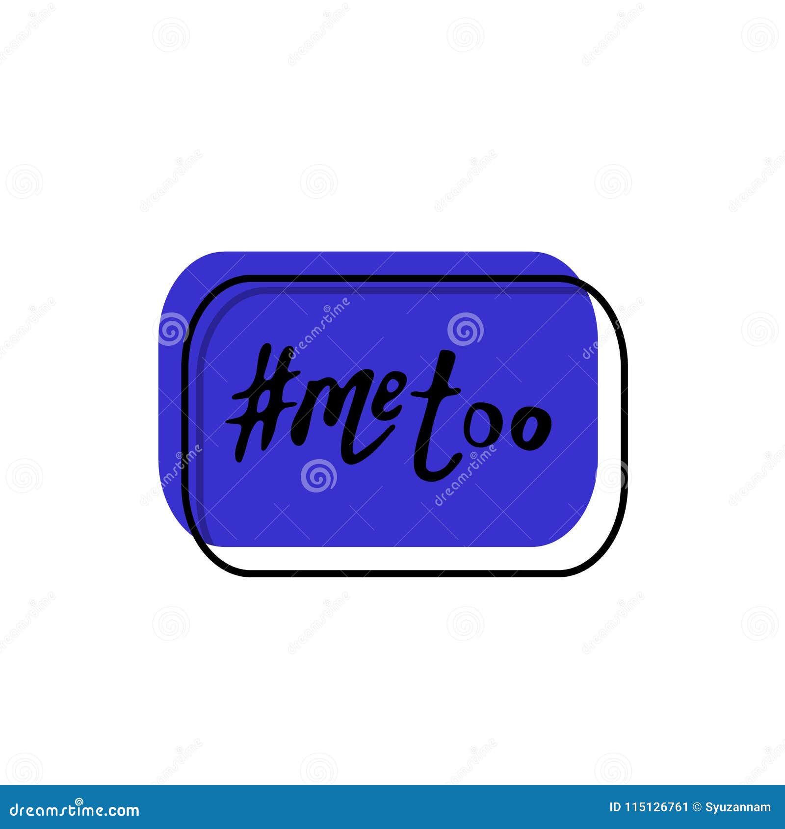 Hashtag Me Too. Vector Illustration. Stock Vector - Illustration of ...