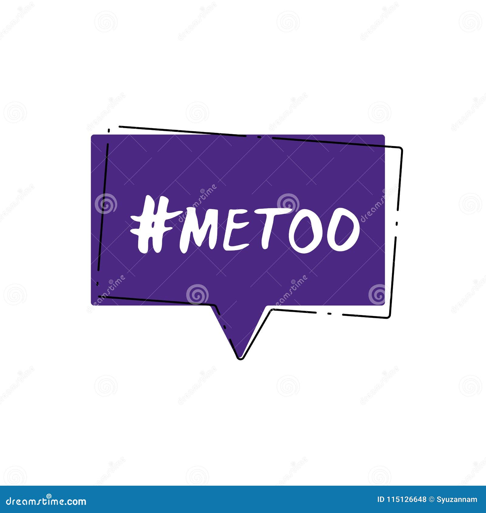 Hashtag Me Too. Vector Illustration. Stock Vector - Illustration of ...