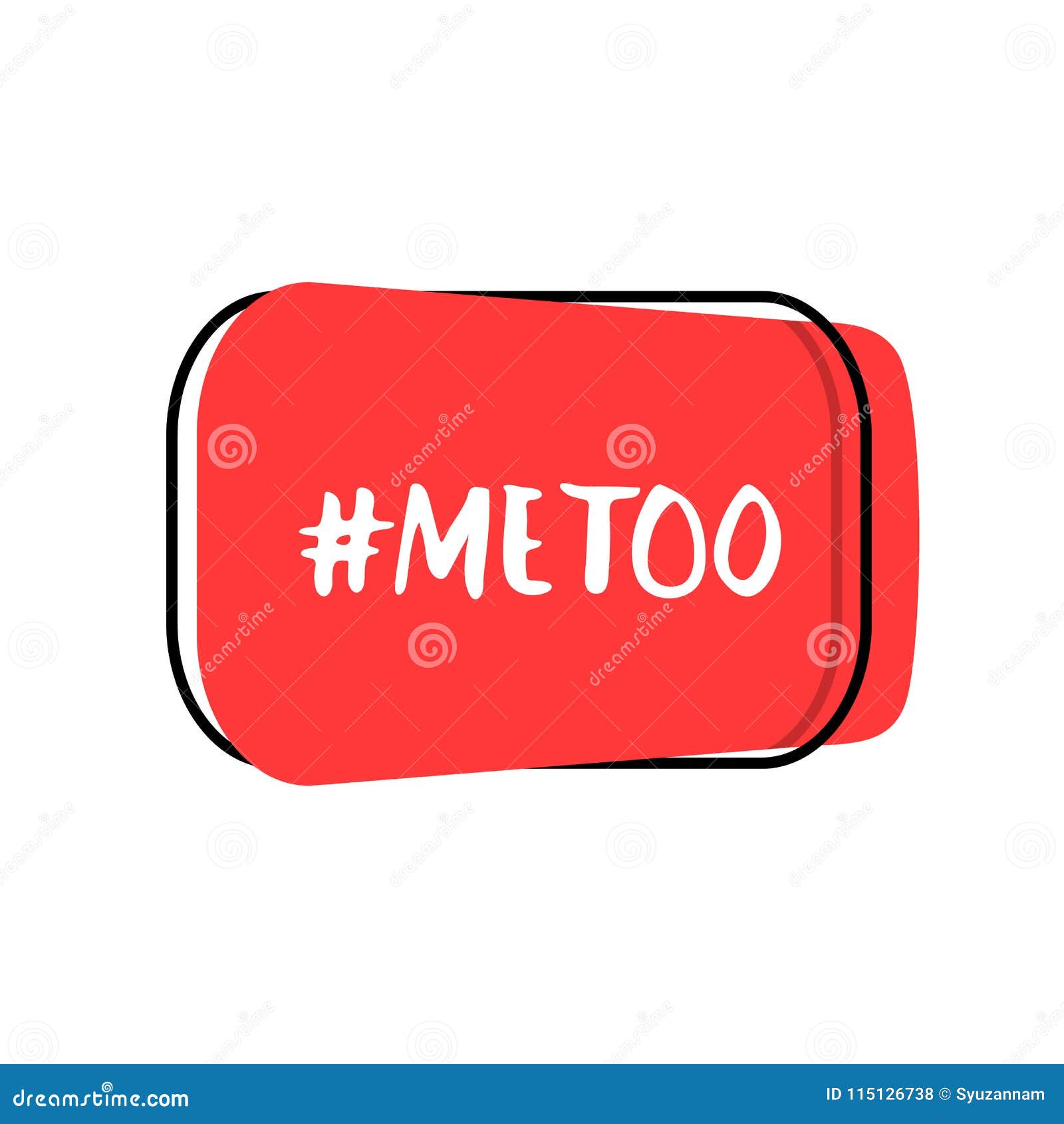Hashtag Me Too. Vector Illustration. Stock Vector - Illustration of ...