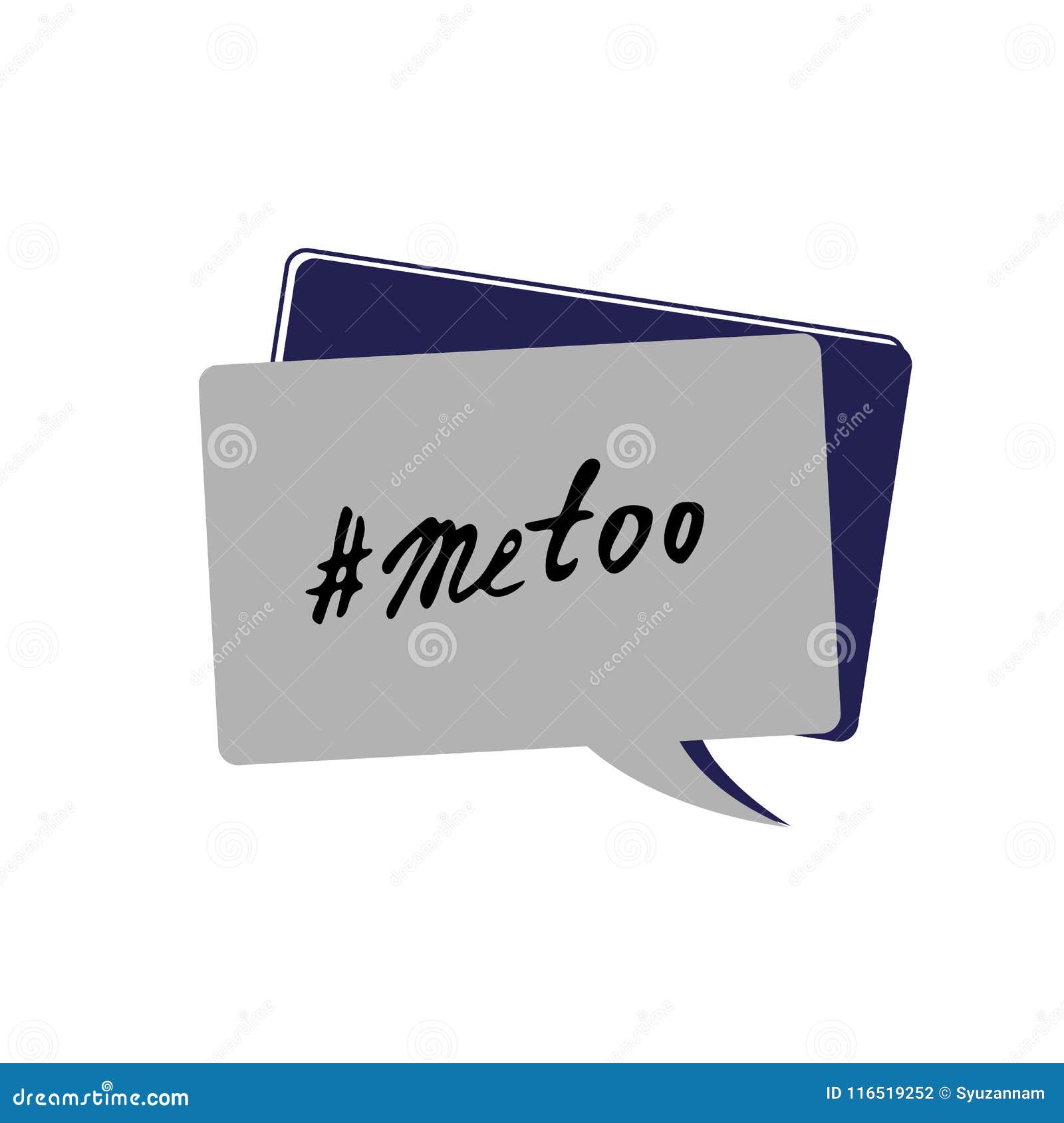 Hashtag Me Too. Vector Illustration. Stock Vector - Illustration of ...