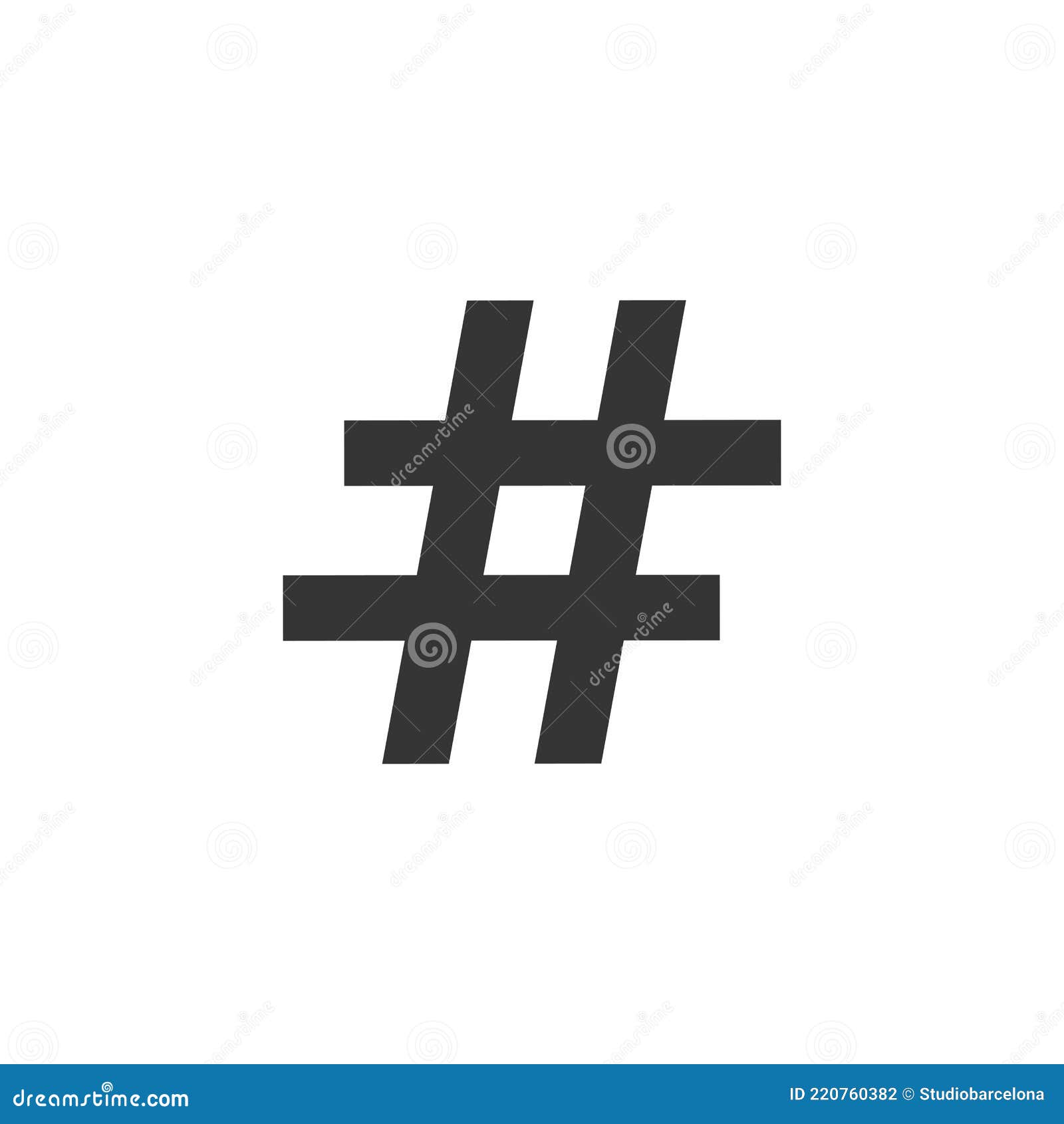 Hashtag Social Media Communication Symbol Stock Vector - Illustration ...